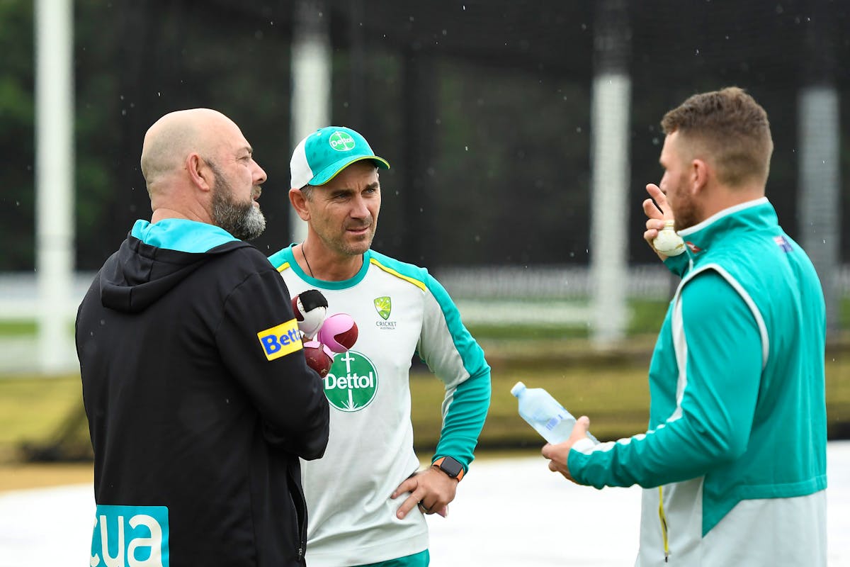 Finch talks about the reported rift between the squad and Langer ...